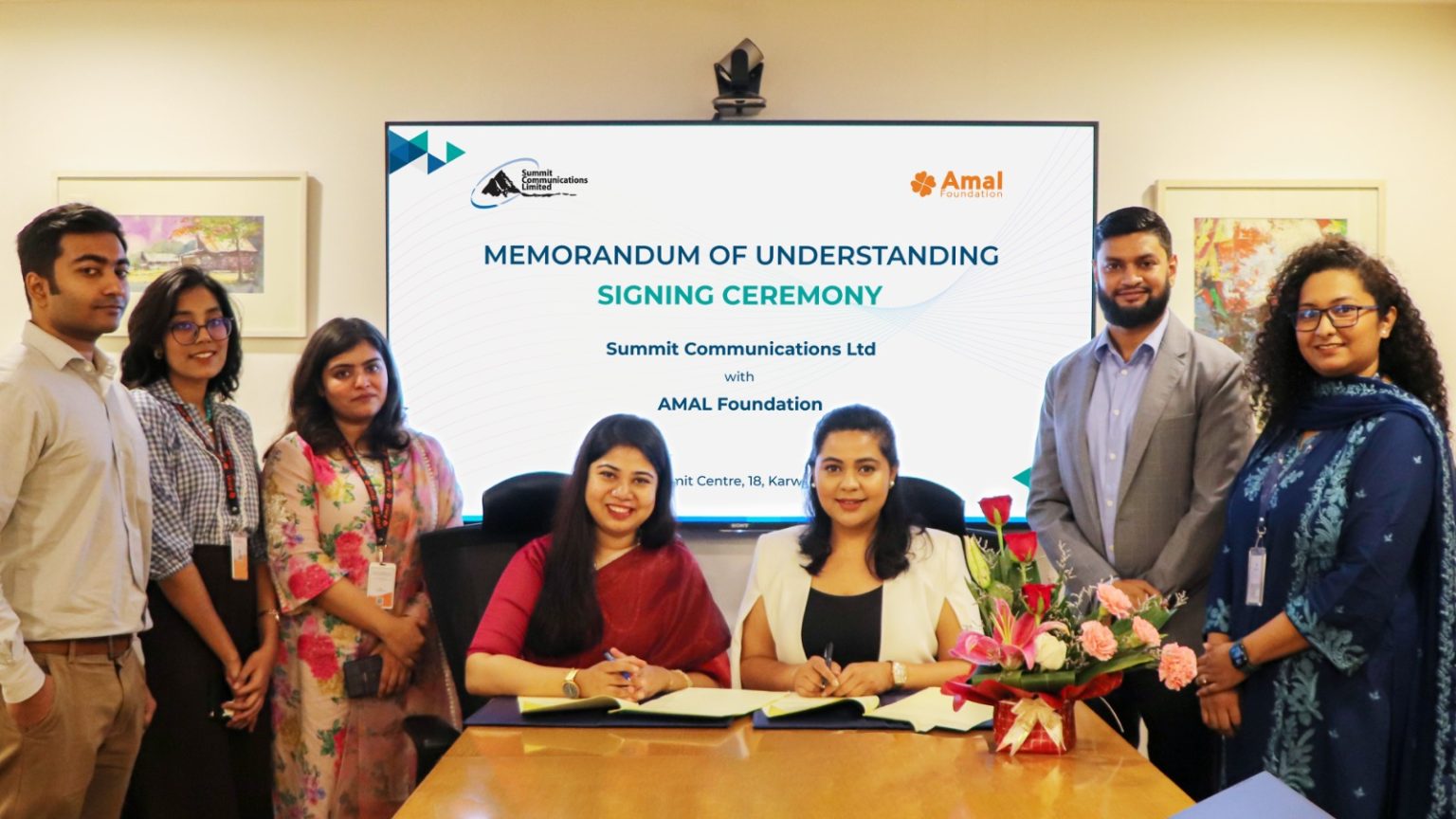 MOU Signing with Summit Communication Ltd – Amal